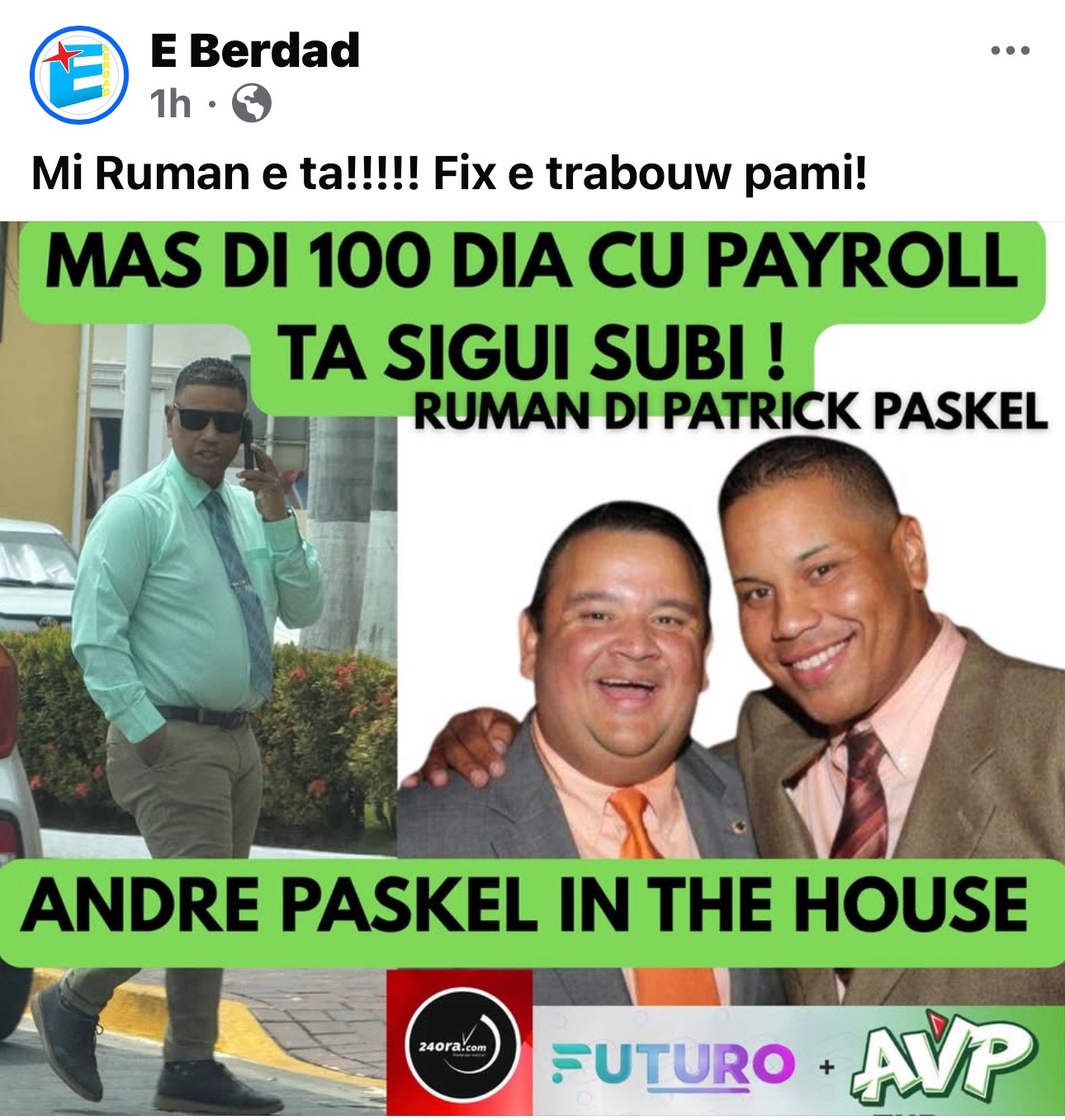 Paskel ta critica ‘friends and family’, pero su propio ruman a haya trabou na gobierno - Solo Di ...