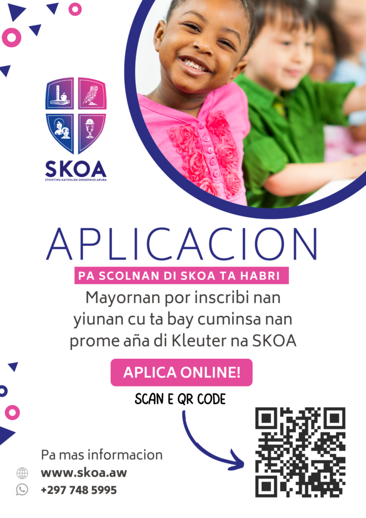 Inscribi bo yiu completamente online, via email of via WhatsApp cu SKOA ...